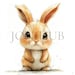 Sad Bunny Clipart | 10 High Quality Jpg's | Digital Download ...