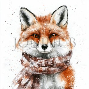 Fox in Winter Clipart | 10 High Quality Jpg's | Digital Download ...