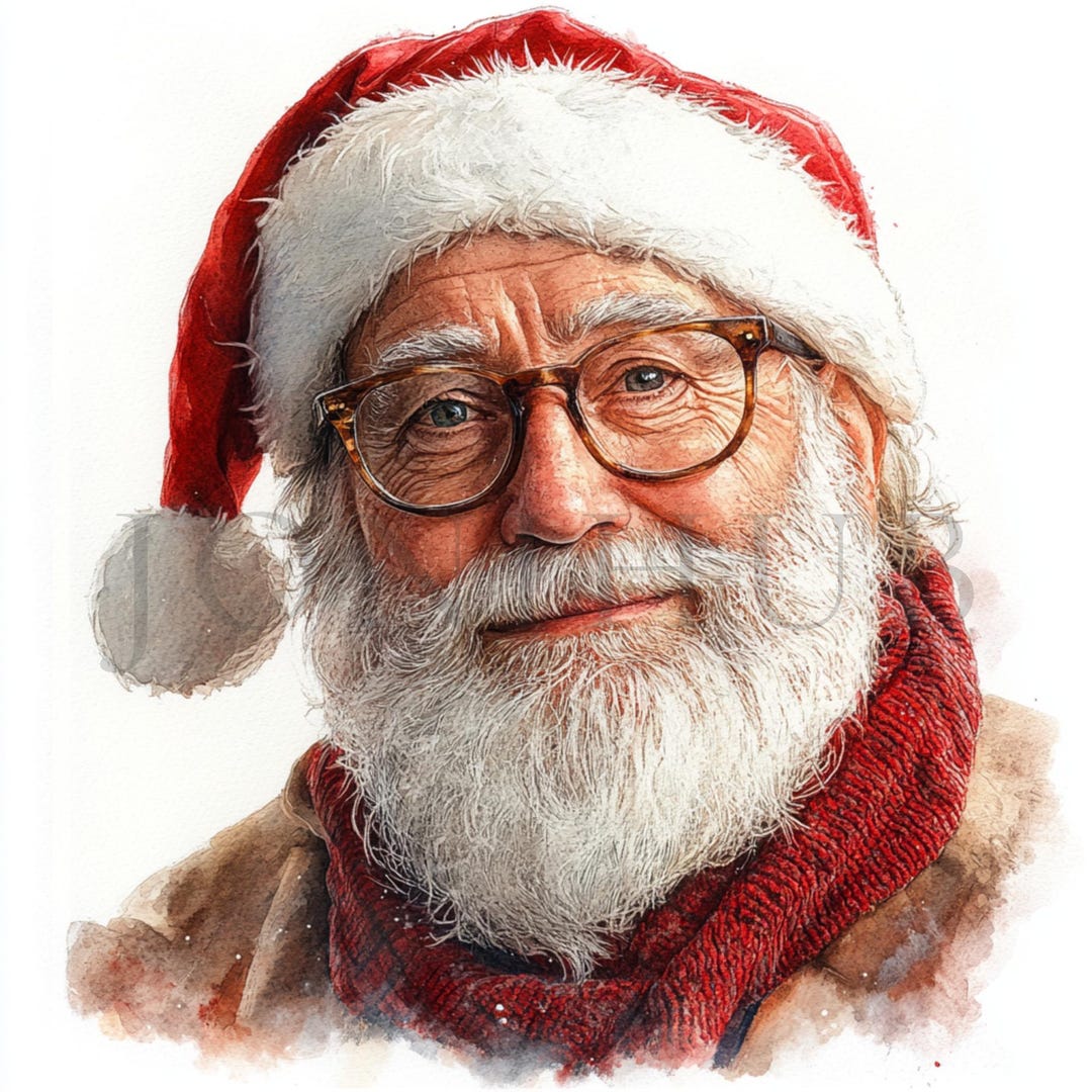 Quirky Santa Clipart | 10 High Quality Jpgs | Instant Digital Download ...