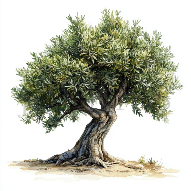 Olive Trees Clipart | 10 High Quality Jpgs | Digital Download | Card ...