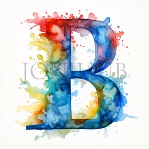 Letter B Clipart | 10 High Quality Jpgs | Digital Download | Decorative ...
