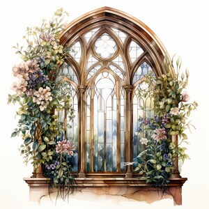 Victorian Windows Clipart | 10 High Quality Jpg's | Digital Download ...