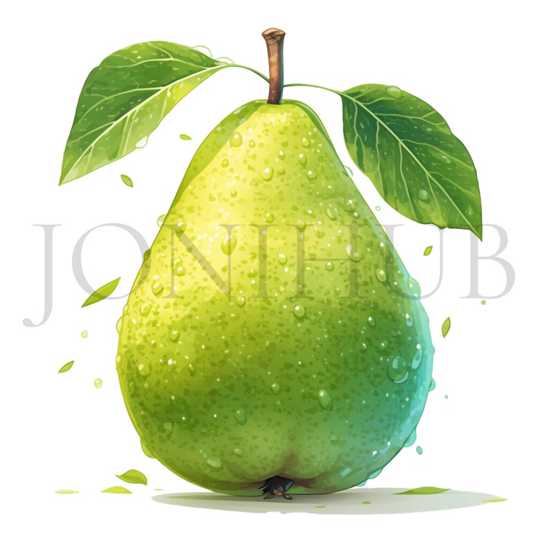 Pear Clipart | 10 High Quality Jpg's | Digital Download | Fresh Fruit ...