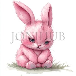 Sad Bunny Clipart | 10 High Quality Jpg's | Digital Download | Bunny ...
