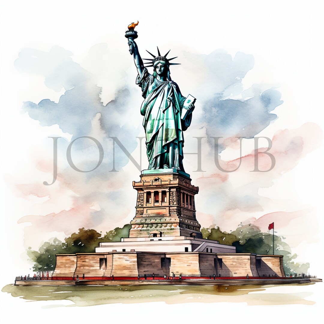 Statue of Liberty Clipart | 10 High Quality Jpgs | Digital Download ...