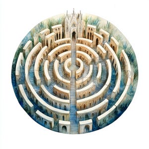 Labyrinth Clipart | 10 High Quality Jpgs | Instant Digital Download ...