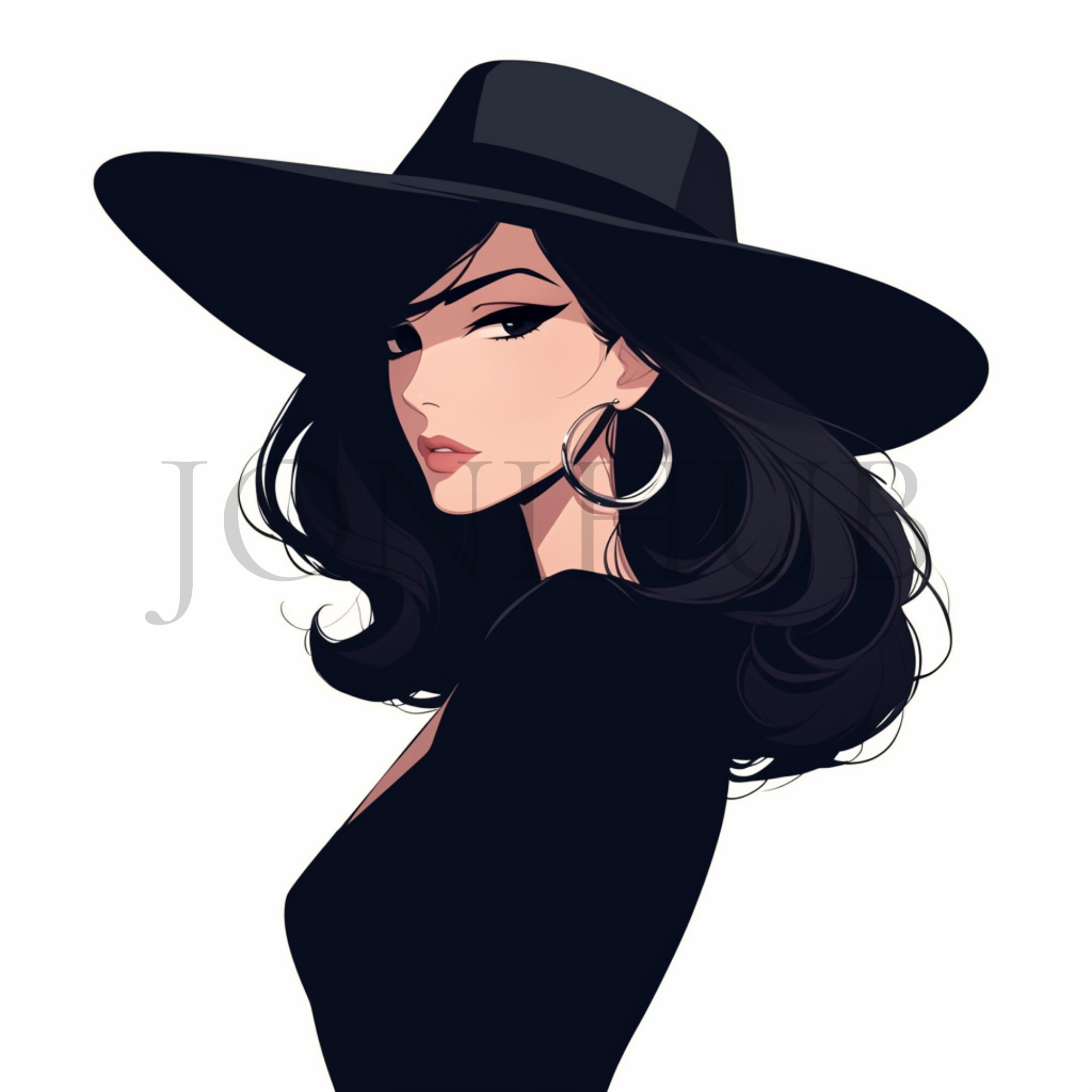 Lady Clipart 10 High Quality Jpg's Digital Download Fashionable Women ...
