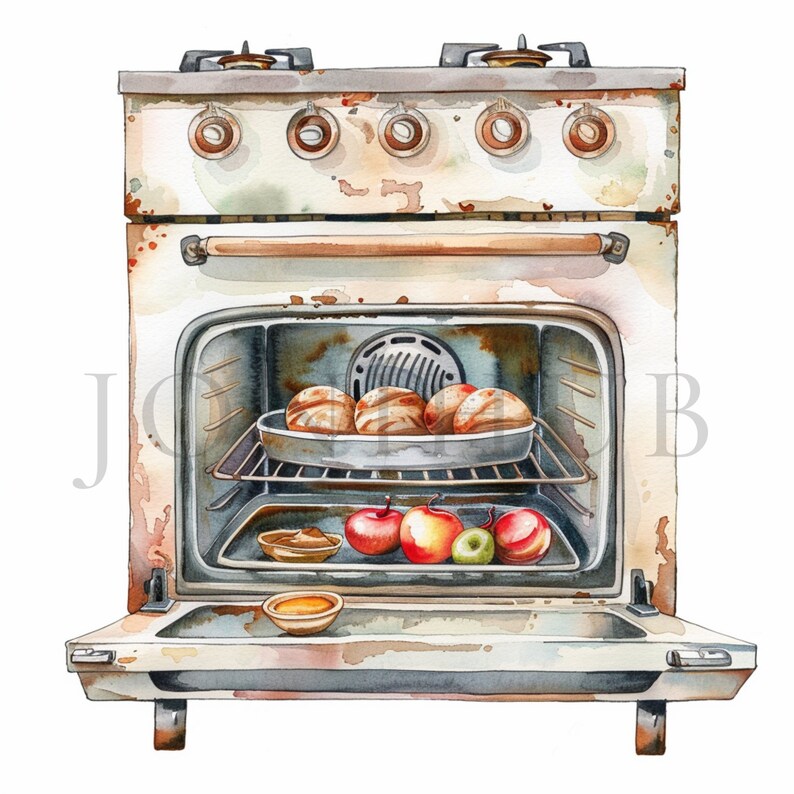 Oven Clipart | 10 High Quality Jpgs | Instant Digital Download ...