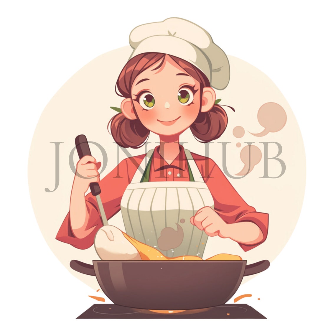 Cooking Lady Clipart 10 High Quality Jpg's Digital Download Woman in ...