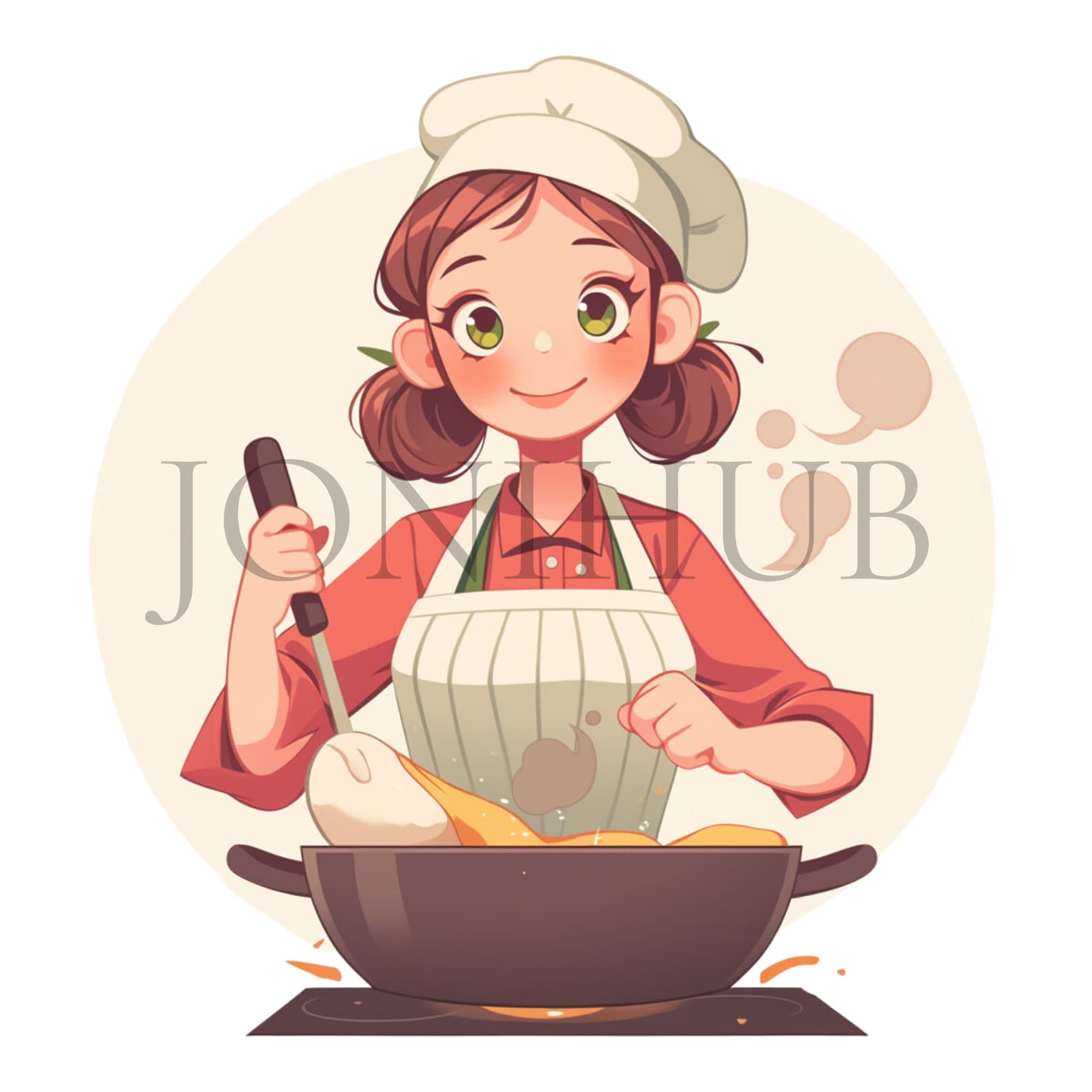 Cooking Lady Clipart 10 High Quality Jpg's Digital Download Woman in ...