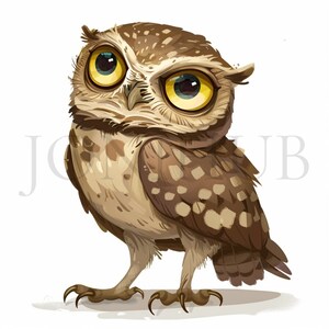 Burrowing Owl Clipart | 10 High Quality Jpgs | Digital Download | Owl ...