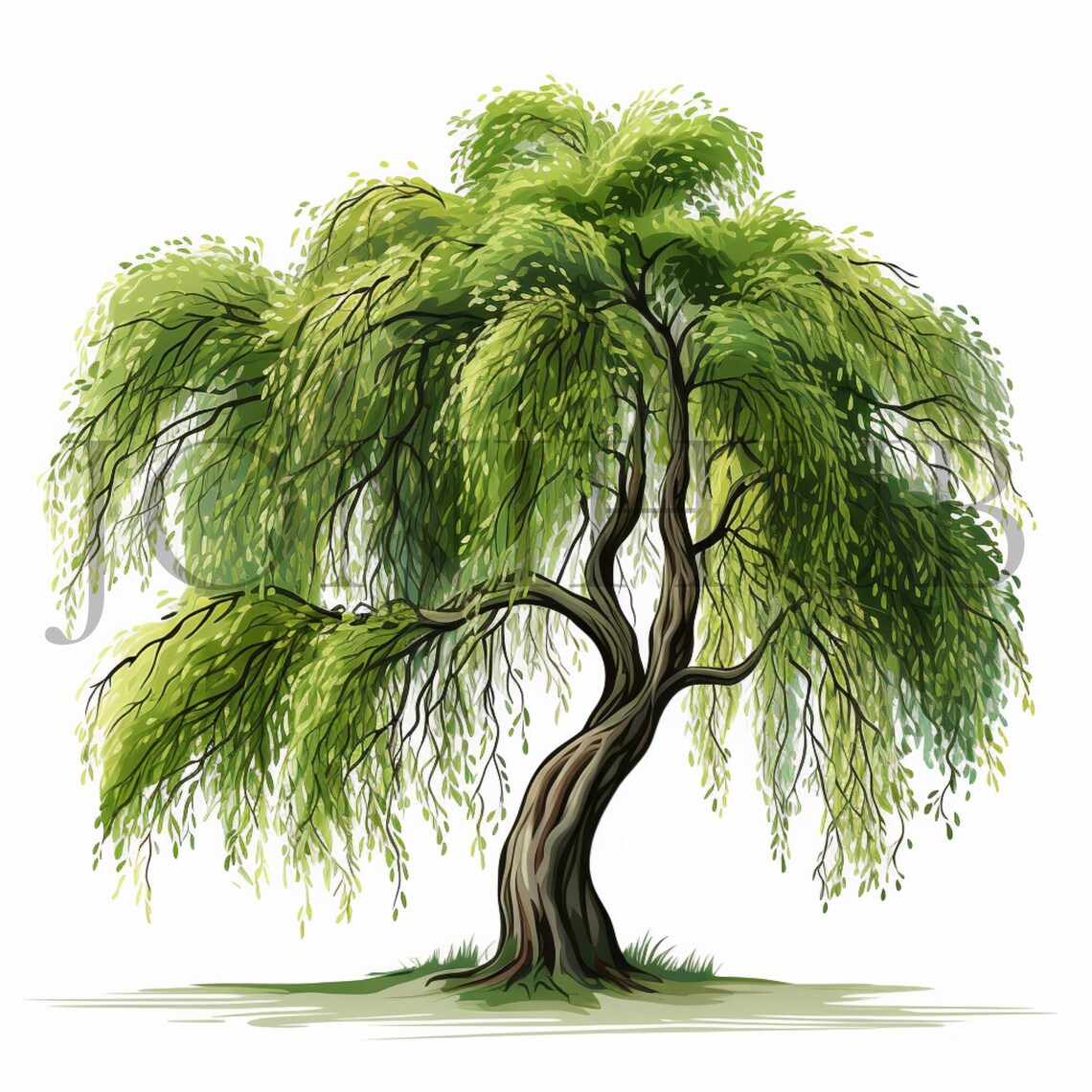 Willow Trees Clipart 10 High Quality Jpg's Digital Download Clipart ...