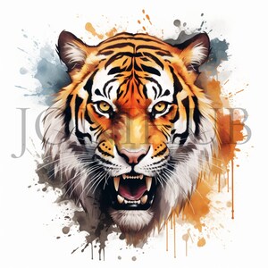 Tiger Clipart | 10 High Quality Jpg's | Digital Download | Animal ...