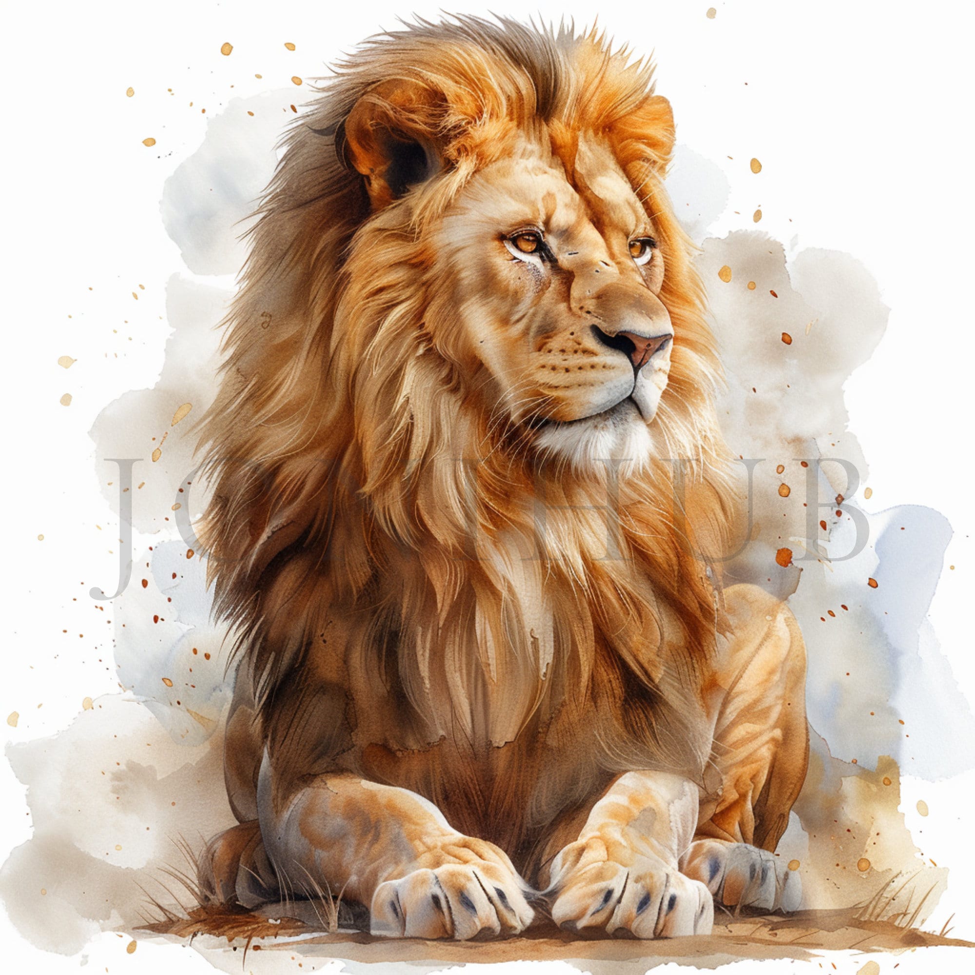 Lion Clipart | 10 High Quality Jpgs | Digital Download | Nursery Art ...