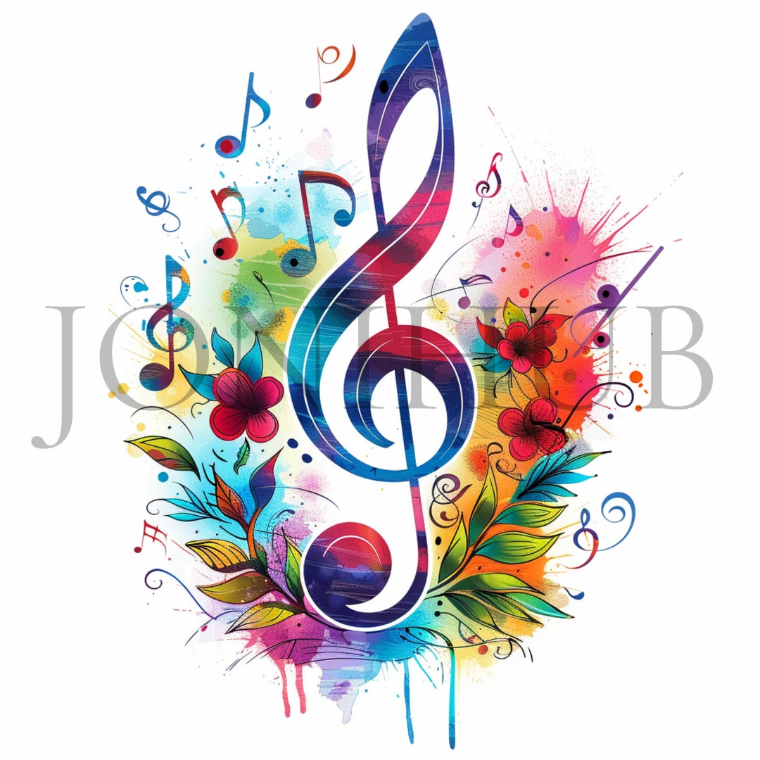 Music Notes Clipart | 10 High Quality Jpg's | Digital Download | Music ...