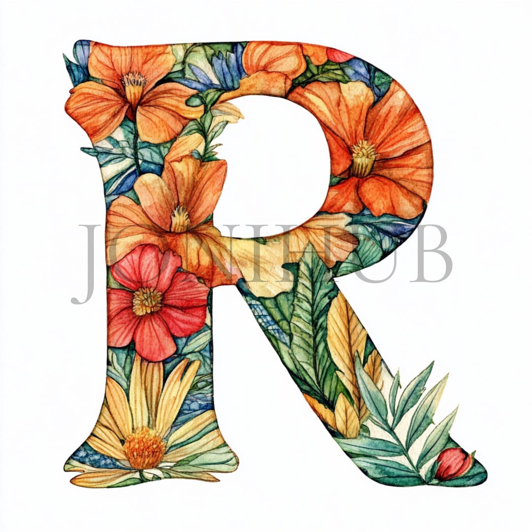 Letter R Clipart | 10 High Quality Jpg's | Digital Download | Alphabet ...