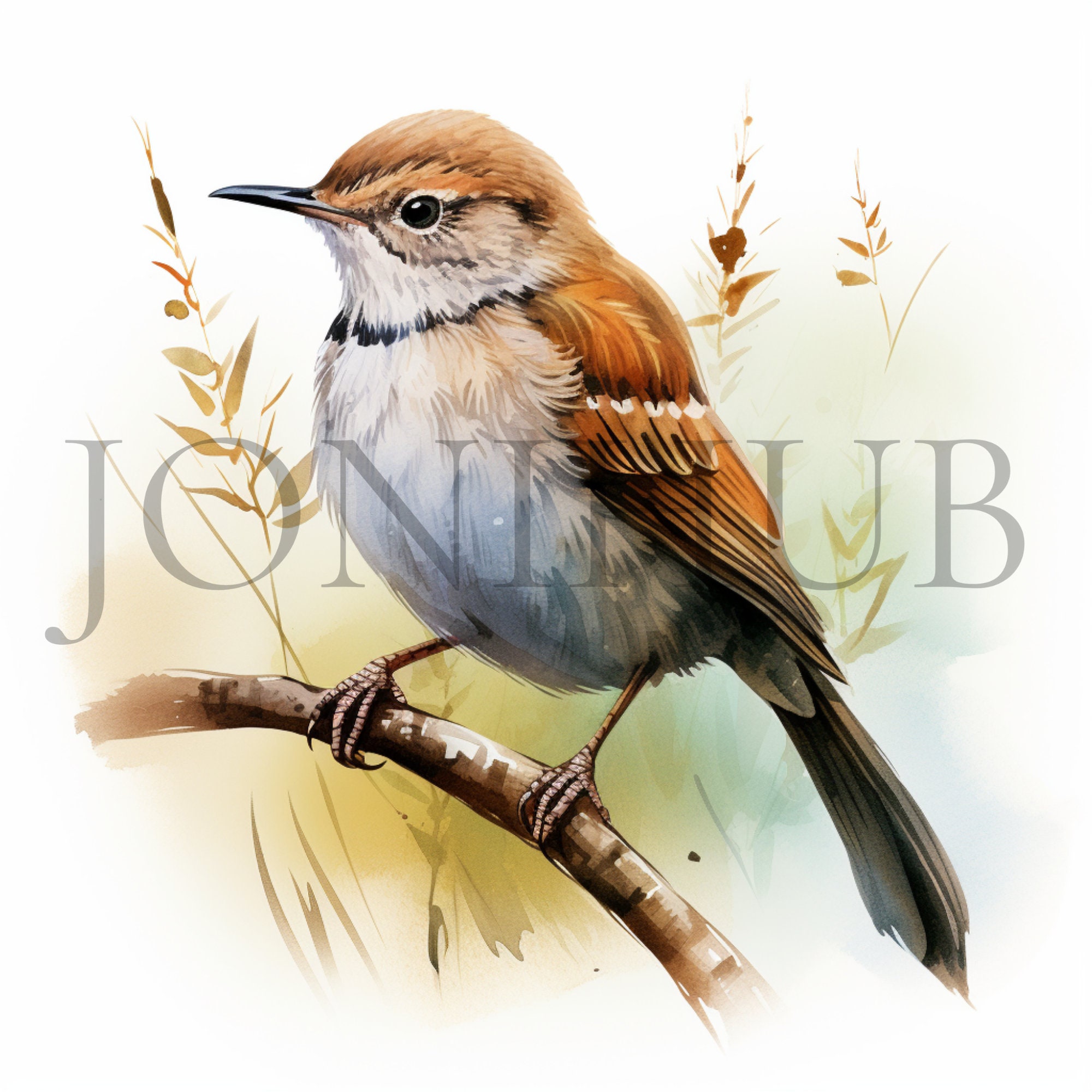 Wren Clipart | 10 High Quality Jpg's | Digital Download | Woodland Wren ...