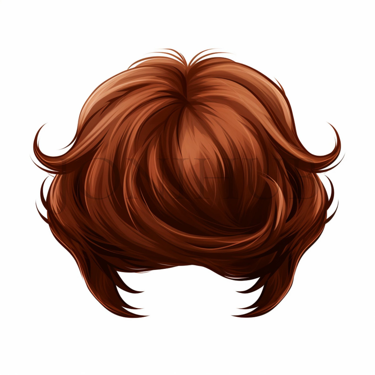 Hair Clipart | 10 High Quality Jpg's | Digital Download | Stylish Hair ...