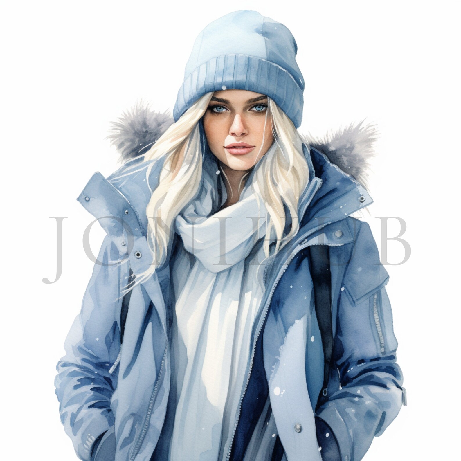 Cold Weather Fashion Clipart | 10 High Quality Jpg's | Digital Download ...
