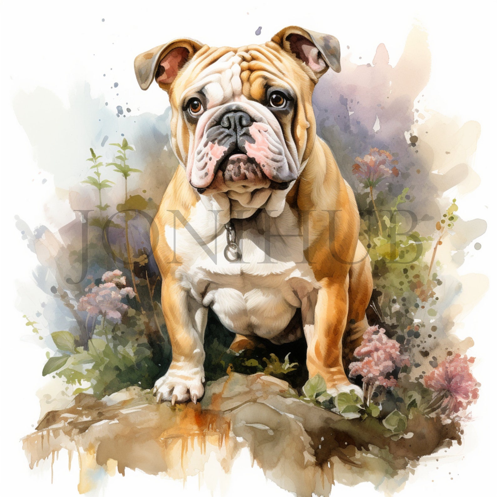 Bulldog Clipart Set | 10 High Quality Jpg's | Digital Download | Animal ...