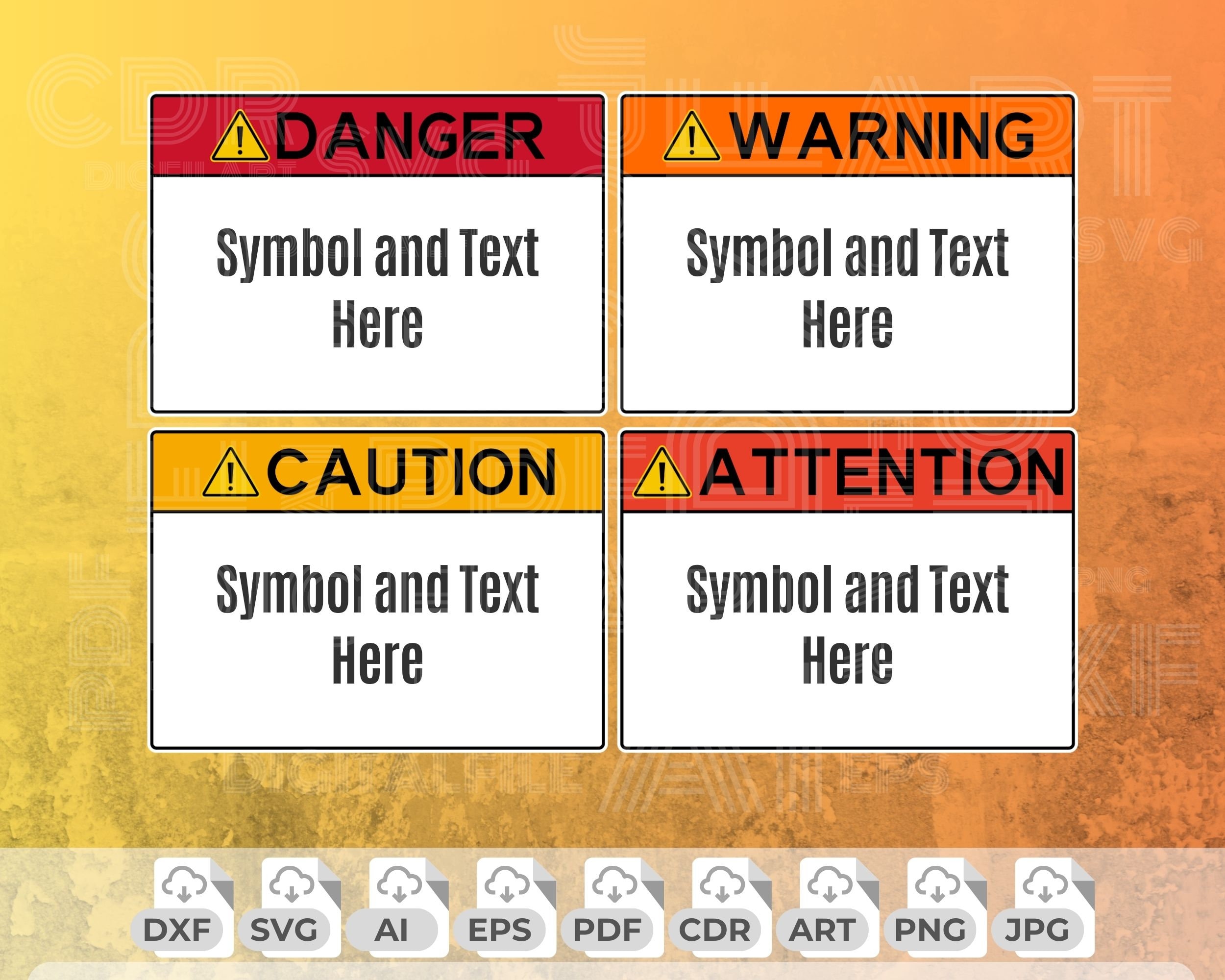 Caution Sign Svg, Blank Danger Svg, Warning Png, Attention Svg ...