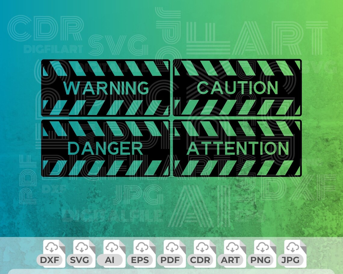 Caution Tape Svg, Warning Sign Svg, Blank Danger Png, Attention Svg ...