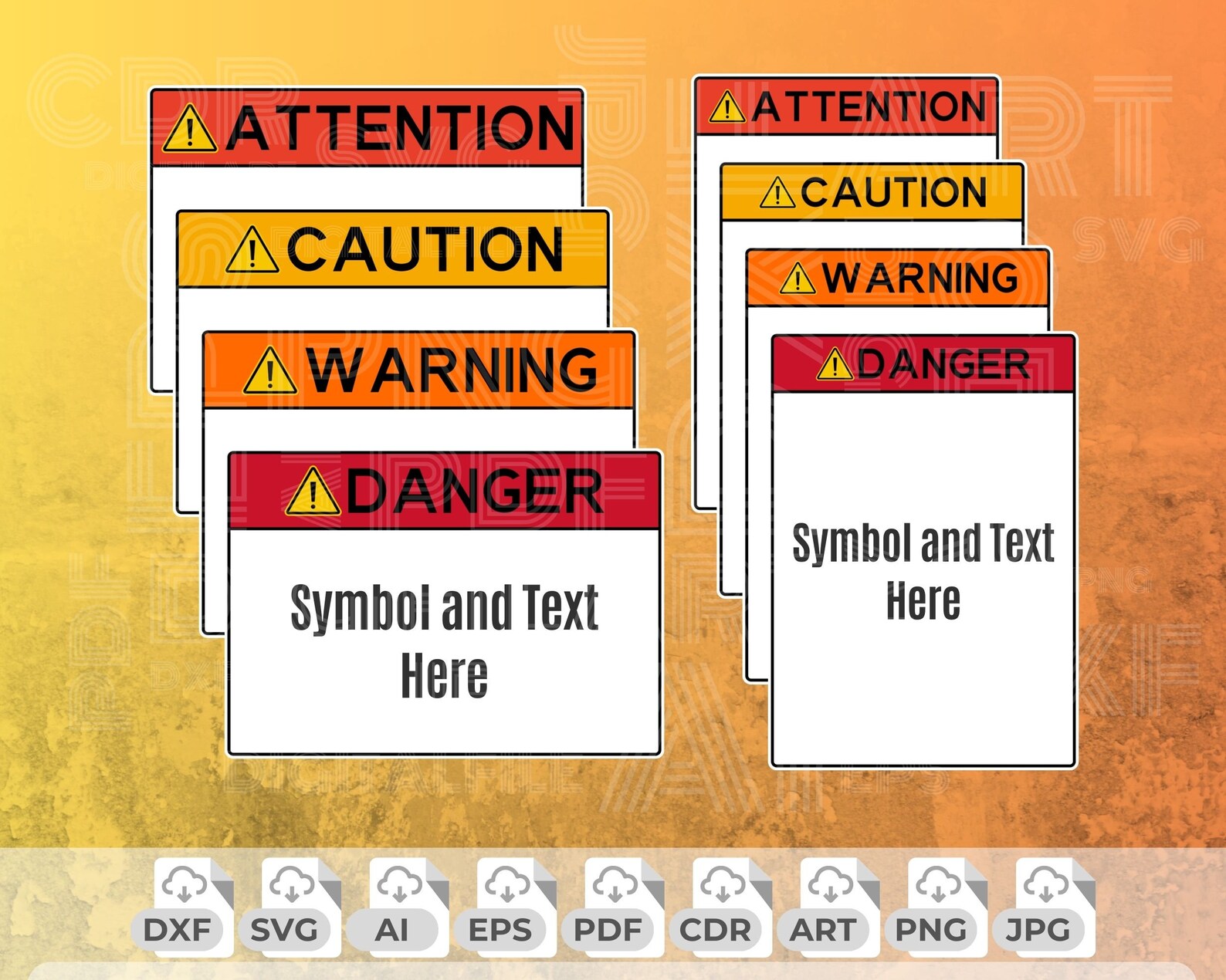 Caution Sign Svg, Blank Danger Svg, Warning Png, Attention Svg ...