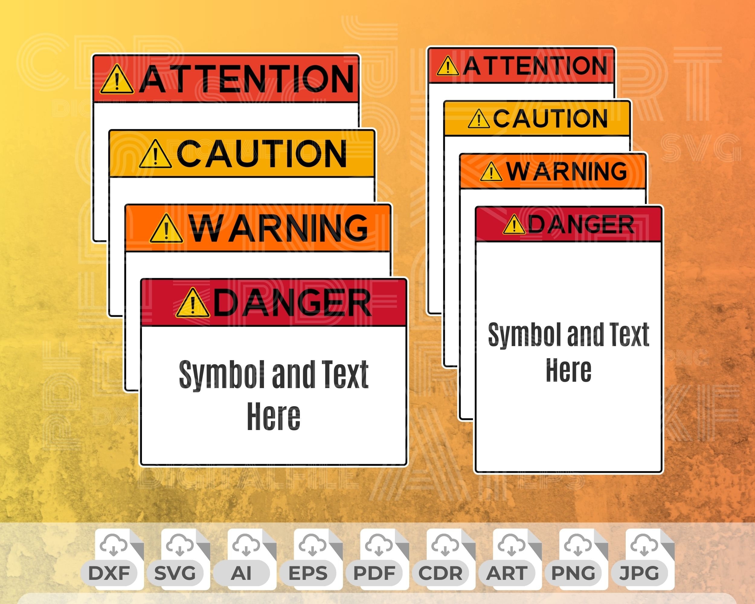 Caution Sign Svg, Blank Danger Svg, Warning Png, Attention Svg ...