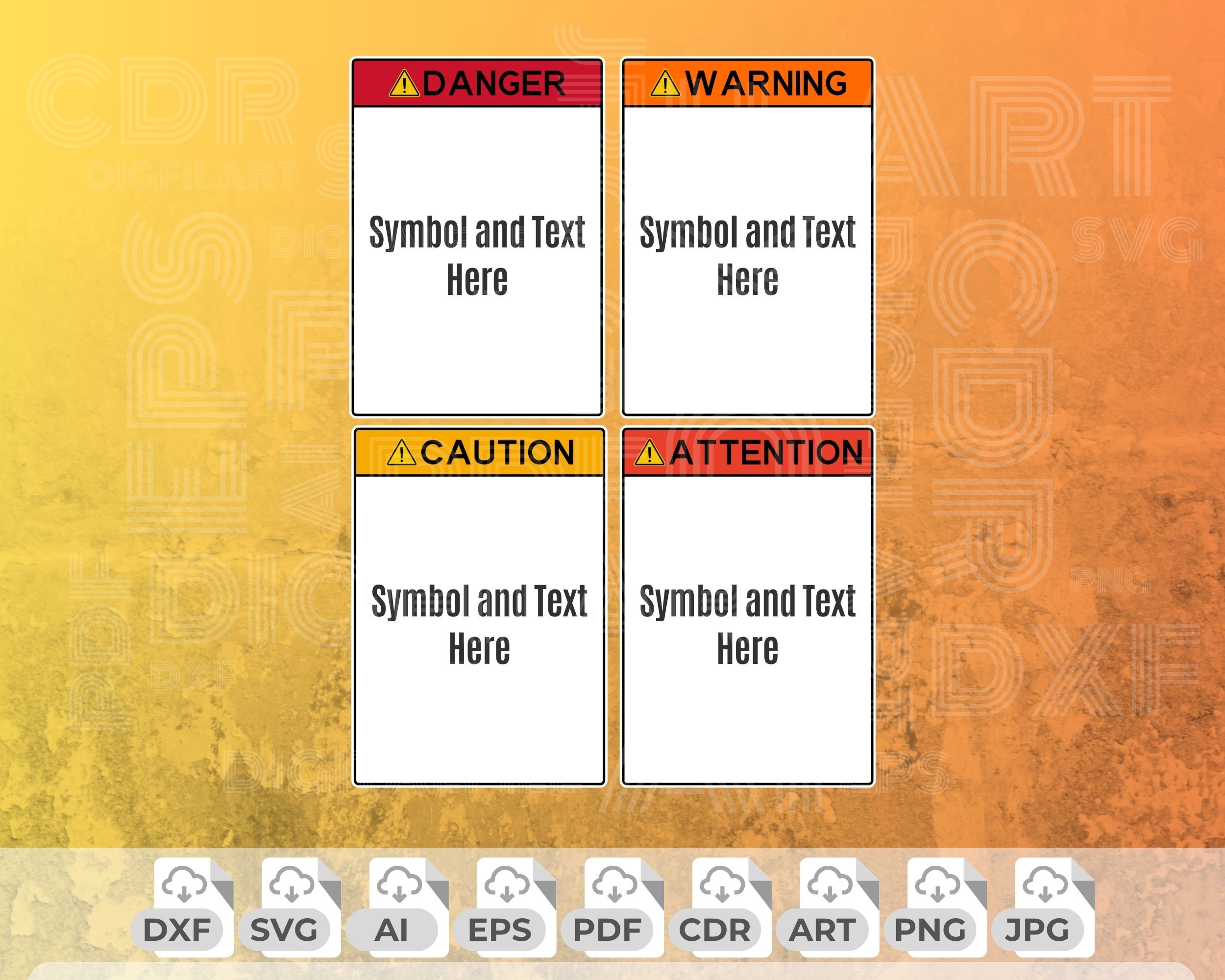 Caution Sign Svg, Blank Danger Svg, Warning Png, Attention Svg ...