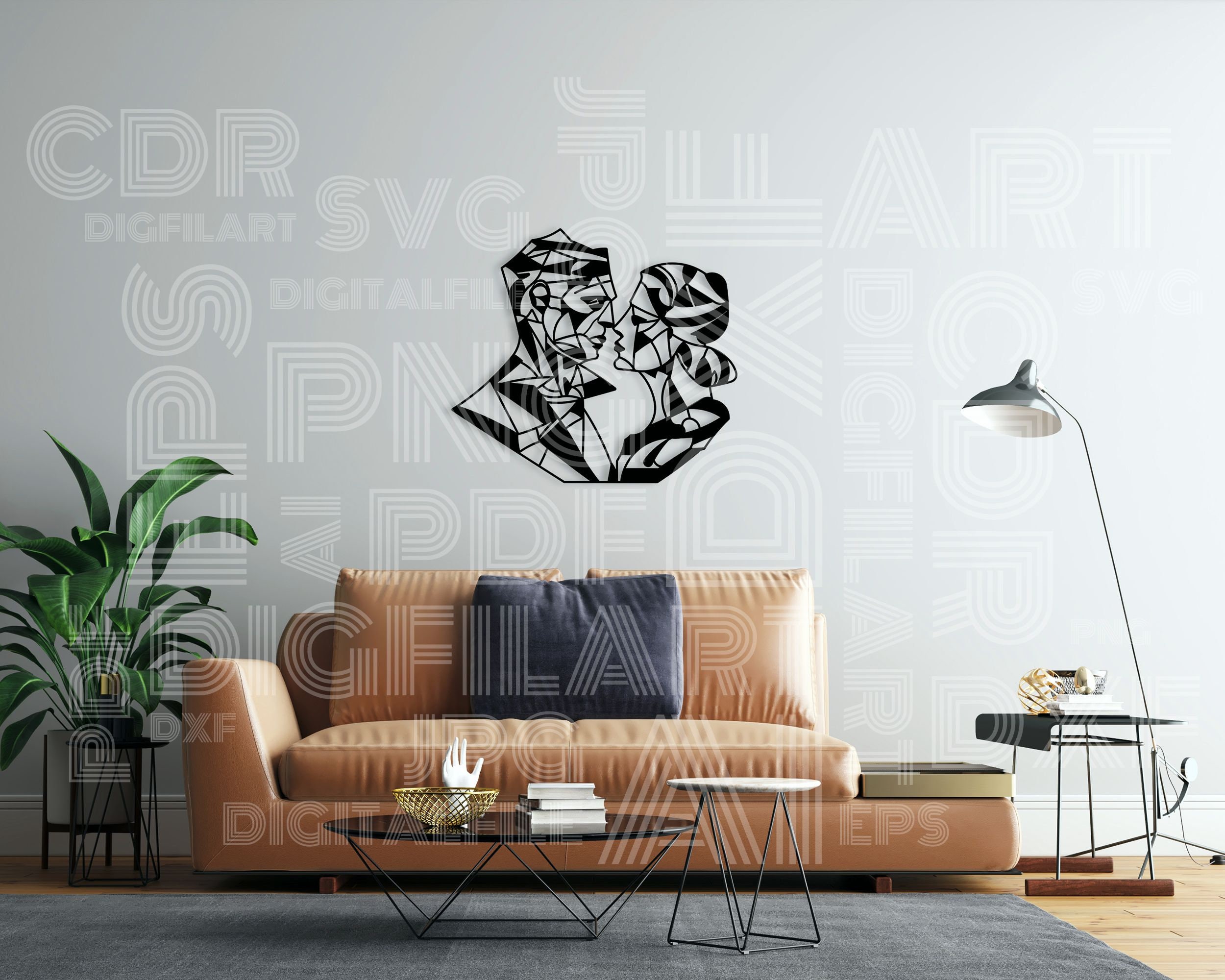 Abstract Faces Svg, Couple Portrait Png, Geometric Face, Couple Line ...