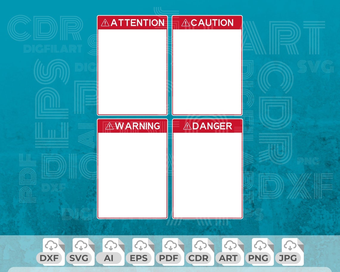 Attention Sign Svg, Danger Svg, Blank Warning Png, Caution Svg ...