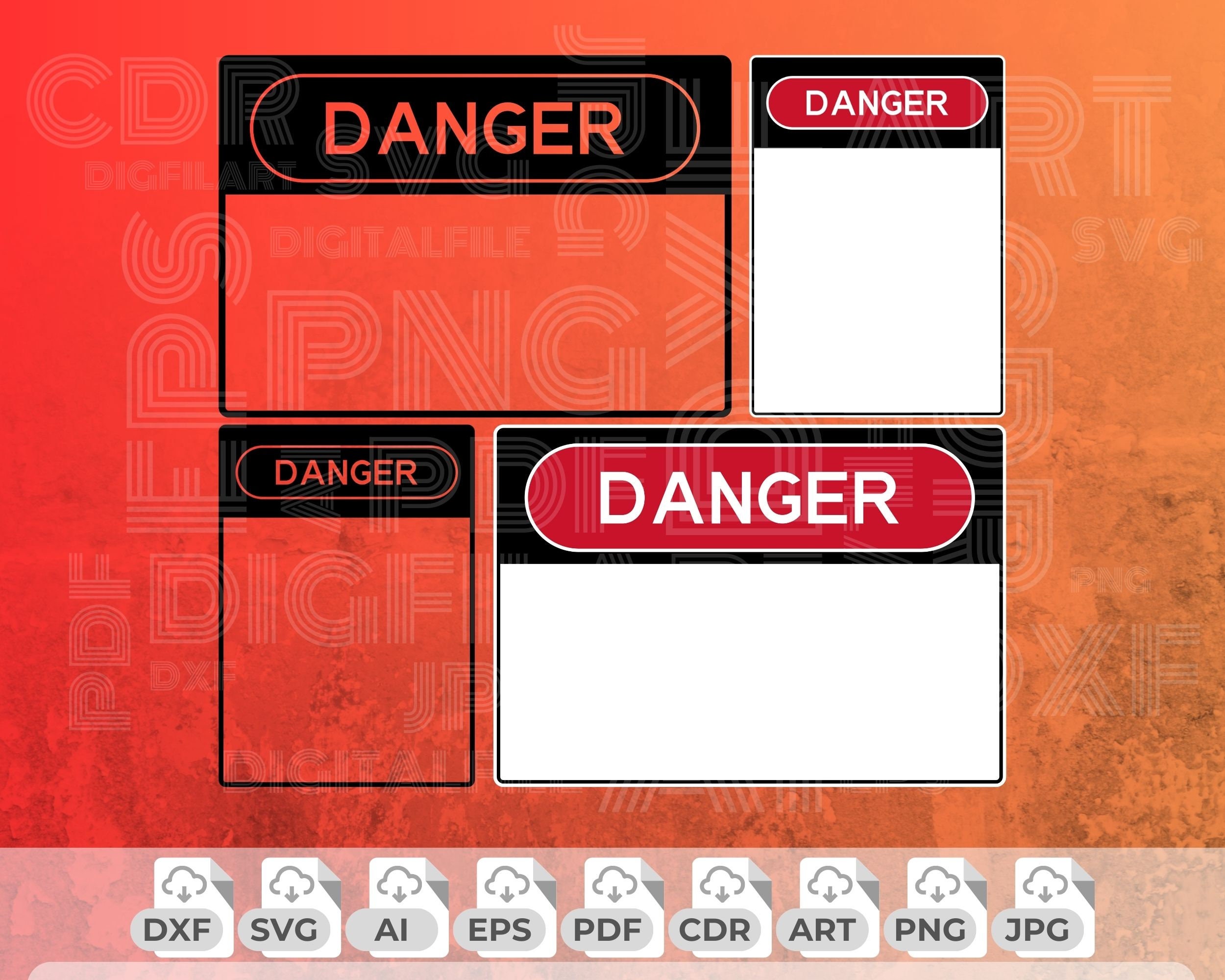 Danger Sign Svg, Warning Svg, Caution Png, Attention Svg, Blank Danger ...
