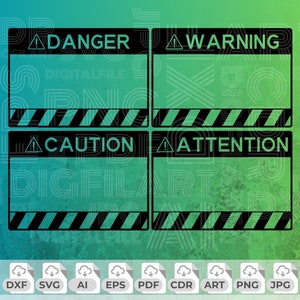 Caution Tape Svg, Warning Sign Svg, Blank Danger Png, Attention Svg ...