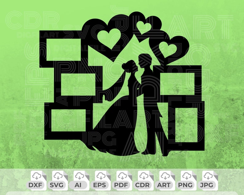 Family Tree Svg, Love Frame Png, Wedding Photo Frame, Baby Photo Frame ...