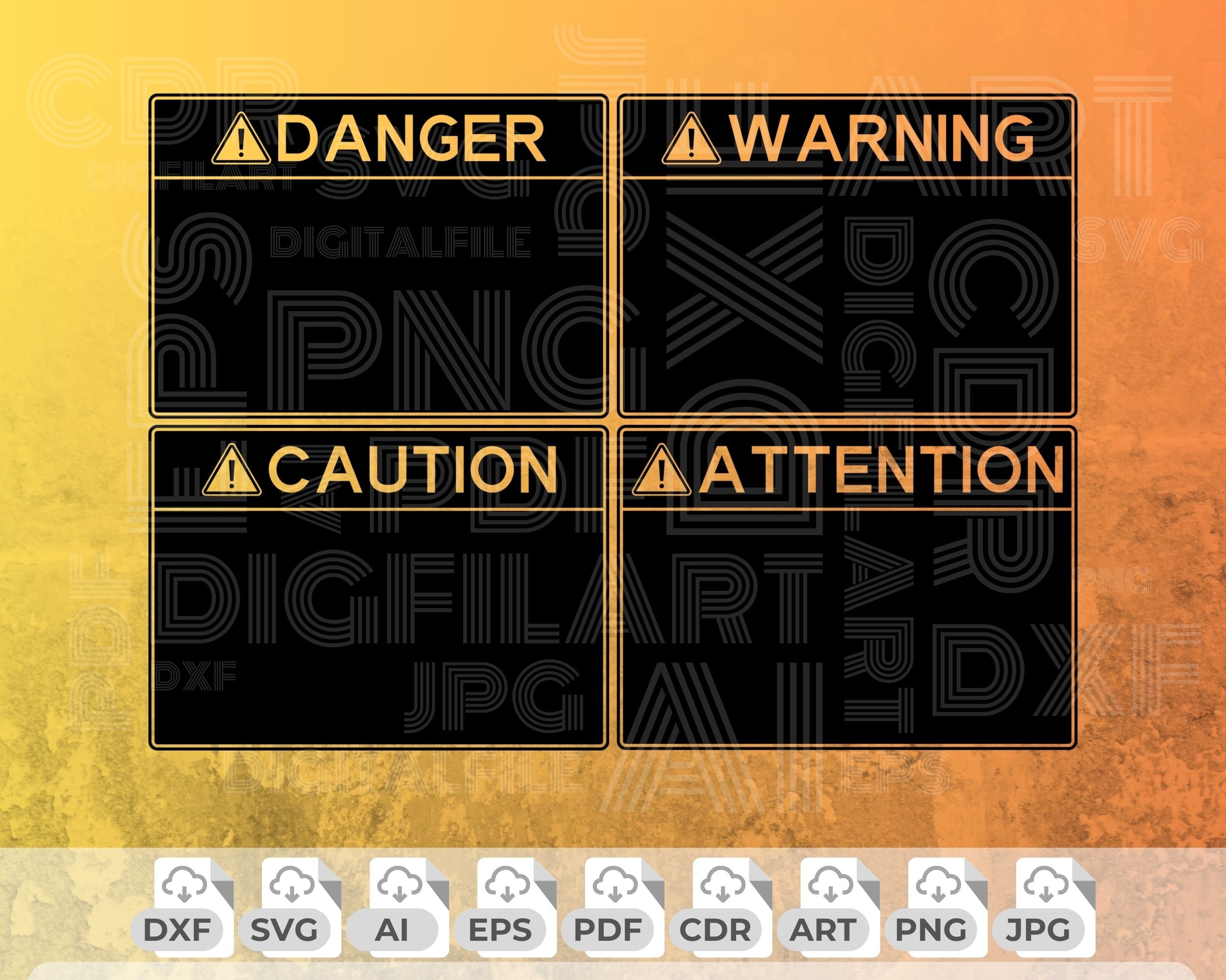 Caution Sign Svg, Blank Danger Svg, Warning Png, Attention Svg ...