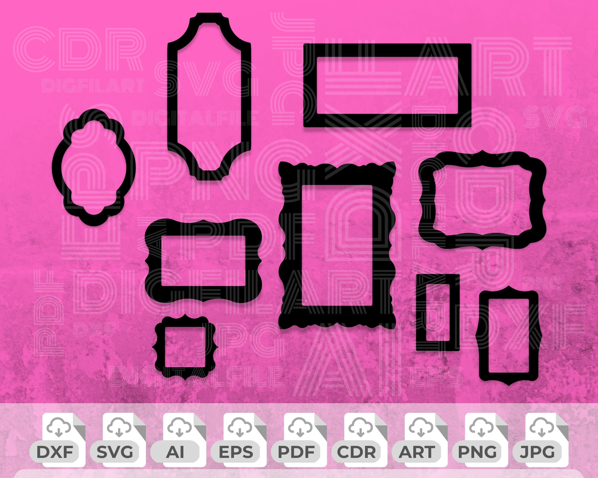 Photo Frame Svg Picture Frame Png Vintage Frame Svg Photo - Etsy