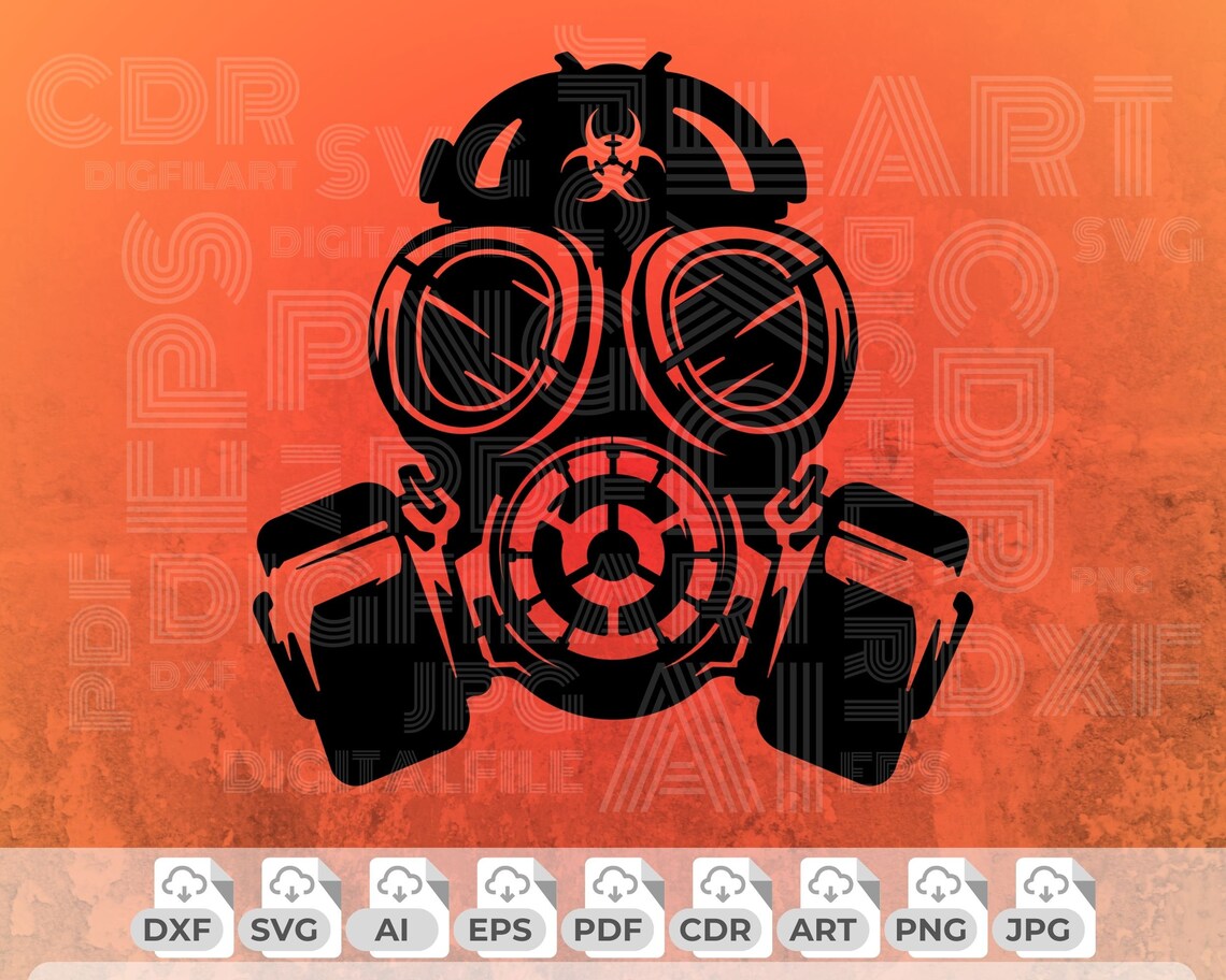 Gas Mask Png, Splash Svg, Hazmat Mask Svg, Respirator Mask Svg ...