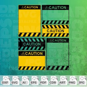 Caution Tape Svg, Warning Sign Svg, Blank Danger Png, Attention Svg ...