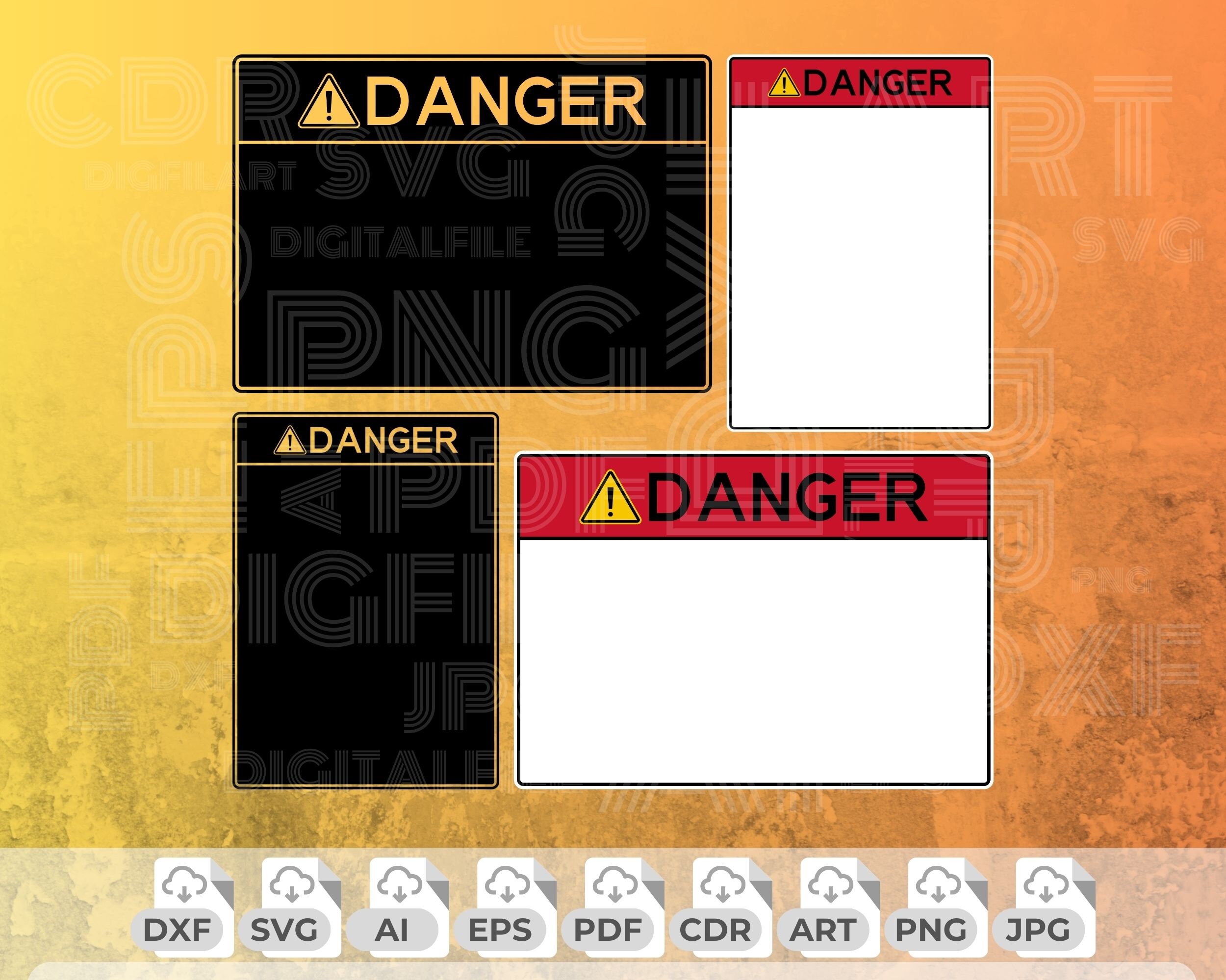 Caution Sign Svg, Blank Danger Svg, Warning Png, Attention Svg ...
