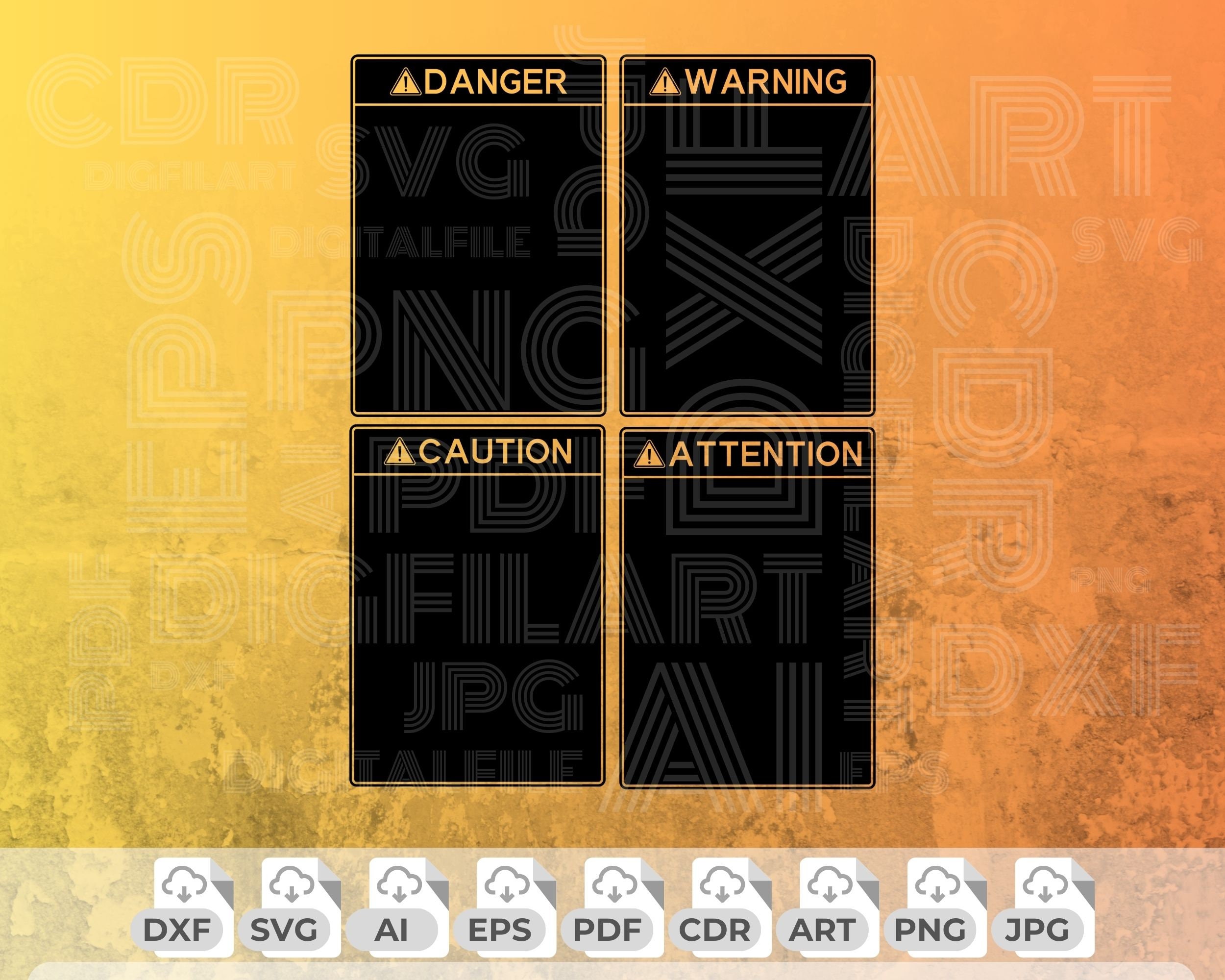 Caution Sign Svg, Blank Danger Svg, Warning Png, Attention Svg ...