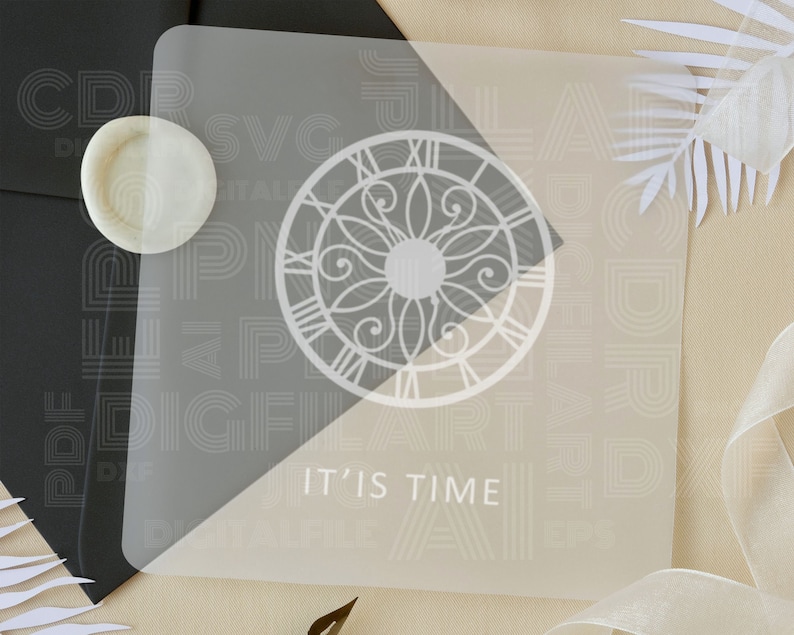 Wall Clock Laser Cut File Watch Dxf Decorative Wall Clock - Etsy