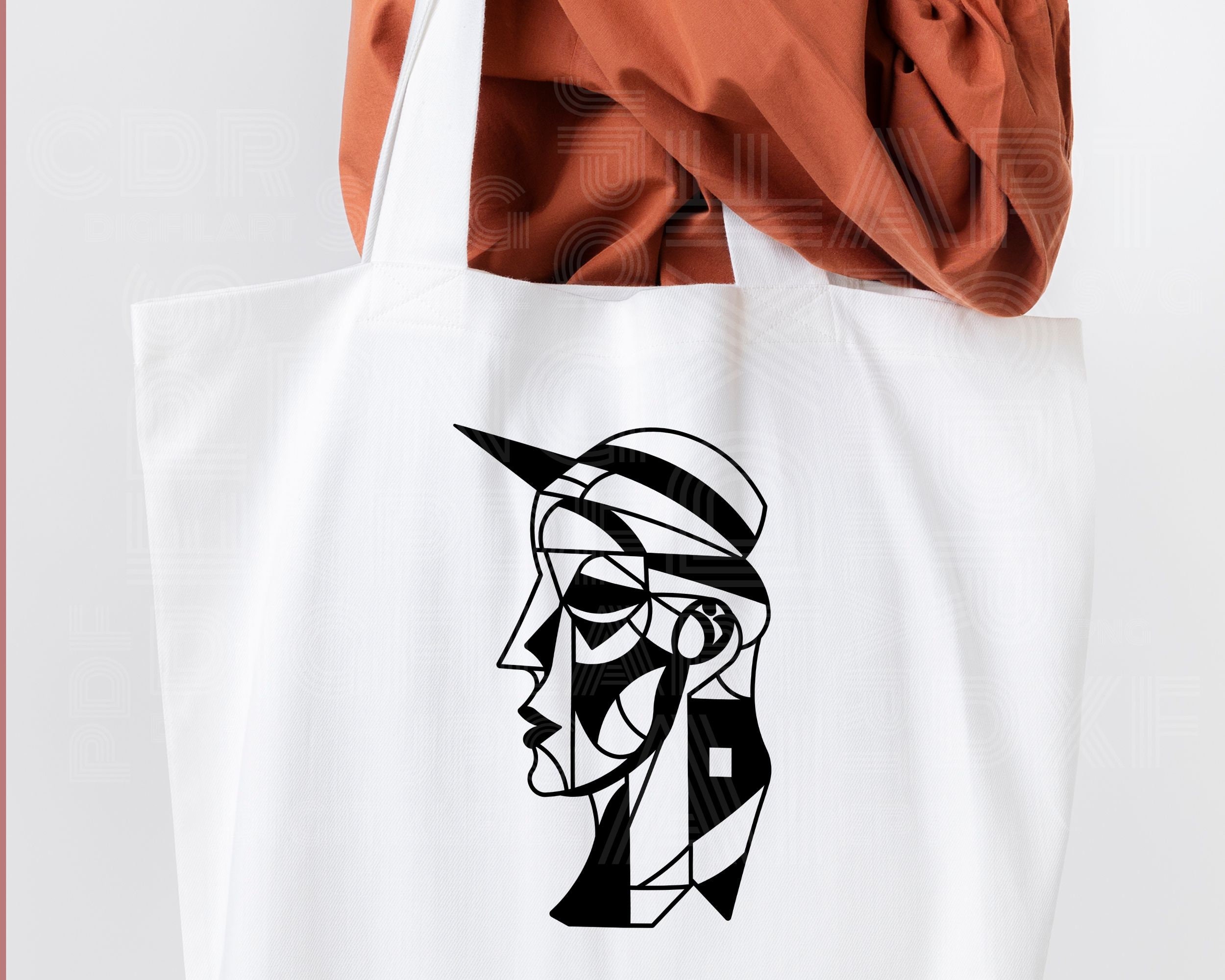 Abstract Woman Faces Svg, Geometric Face Png, Cubism Art Printable ...