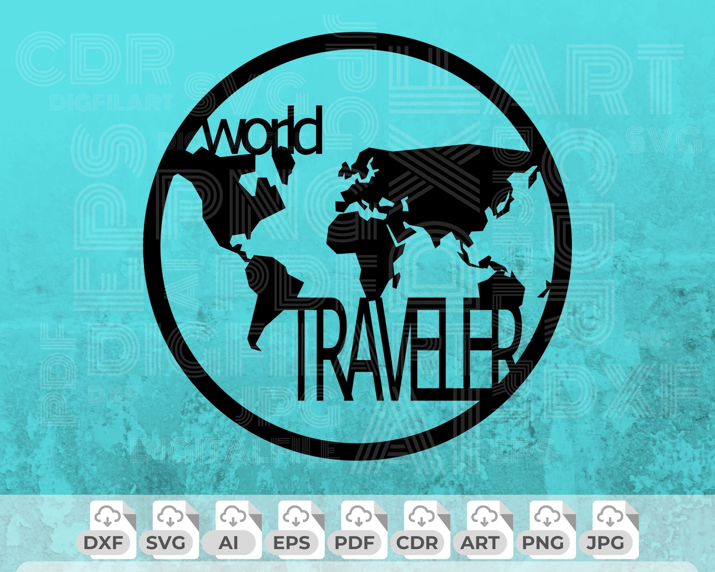 World Map Svg Earth Png Continents Vector World Map Dxf - Etsy UK