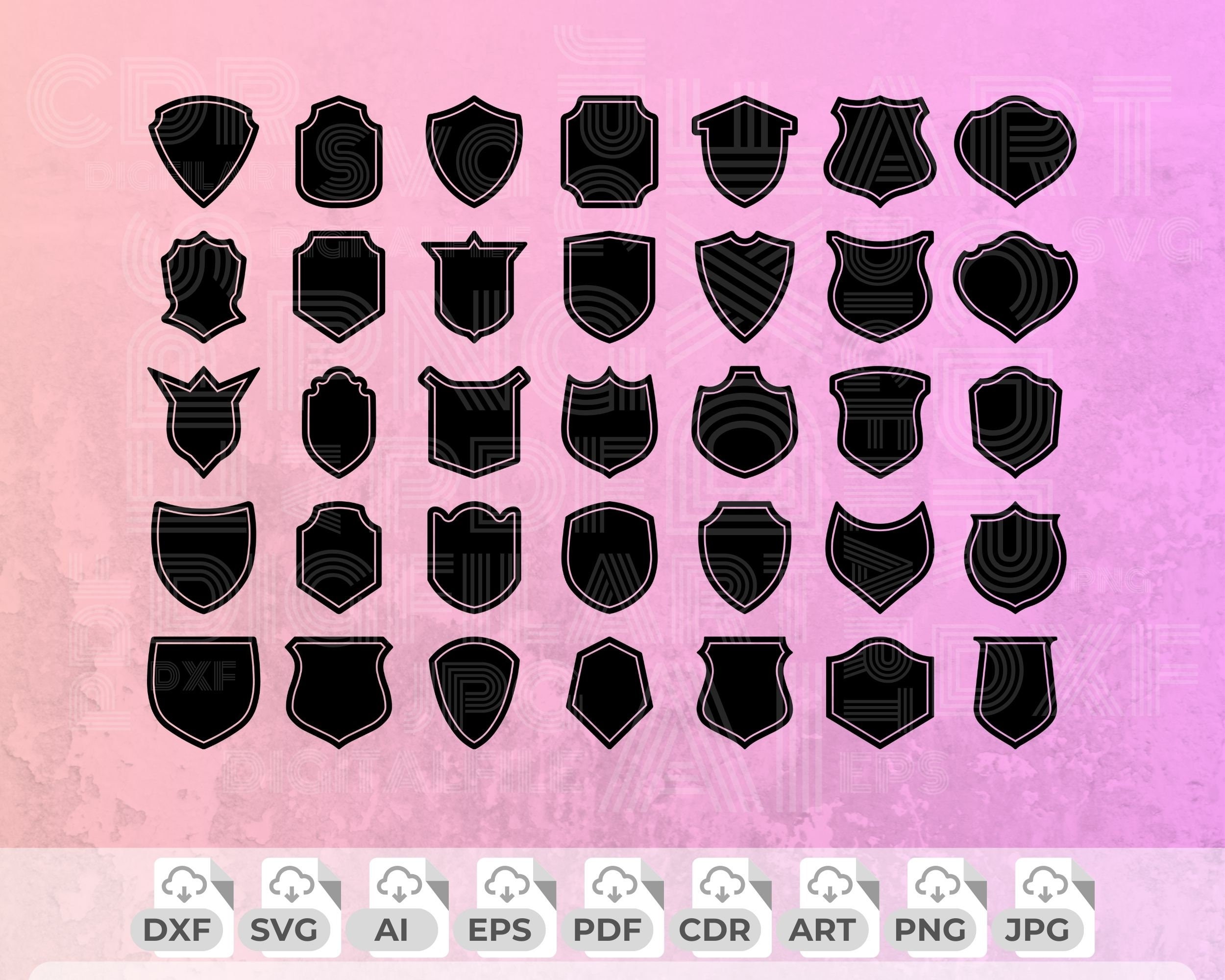 Shield Svg, Badge Shape Svg, Crest Png, Armor Vector, Label Frame ...