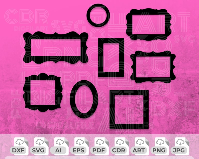 Photo Frame Svg Picture Frame Png Vintage Frame Svg Photo - Etsy