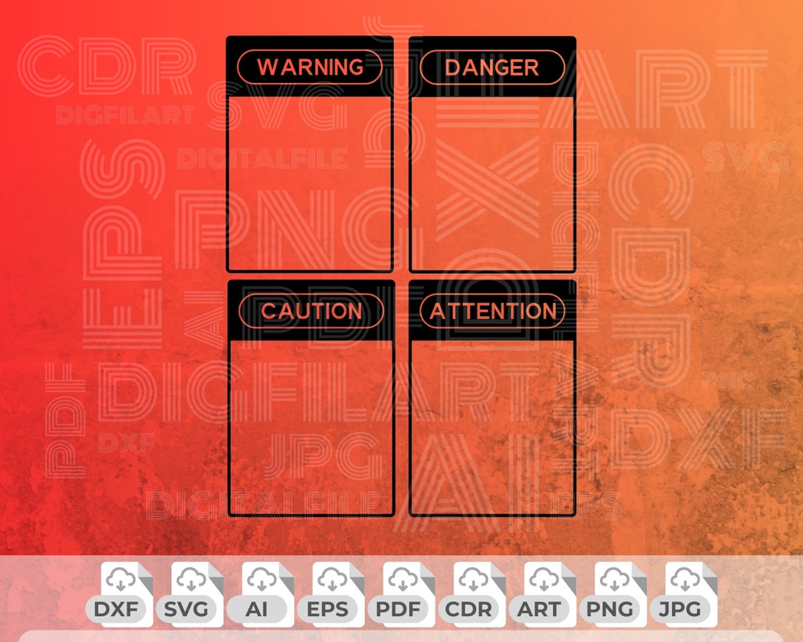 Danger Sign Svg, Warning Svg, Caution Png, Attention Svg, Blank Danger ...