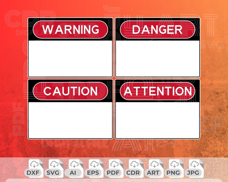 Danger Sign Svg, Warning Svg, Caution Png, Attention Svg, Blank Danger ...