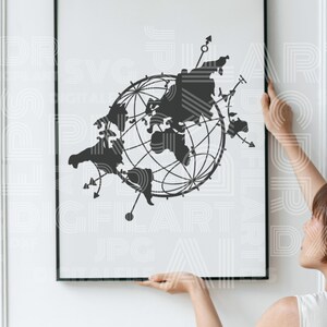 World Map Svg, World Traveler Svg, Earth Png, Compass World Map, World ...