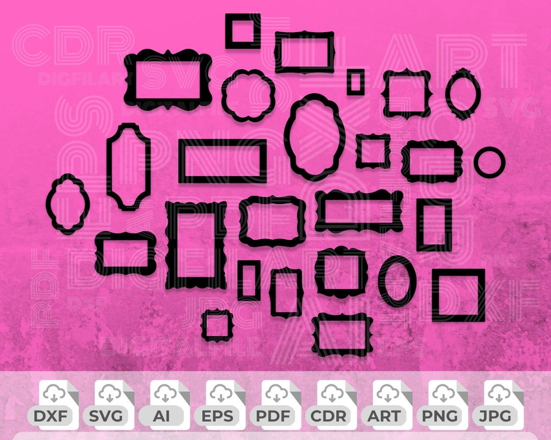 Photo Frame Svg Picture Frame Png Vintage Frame Svg Photo - Etsy