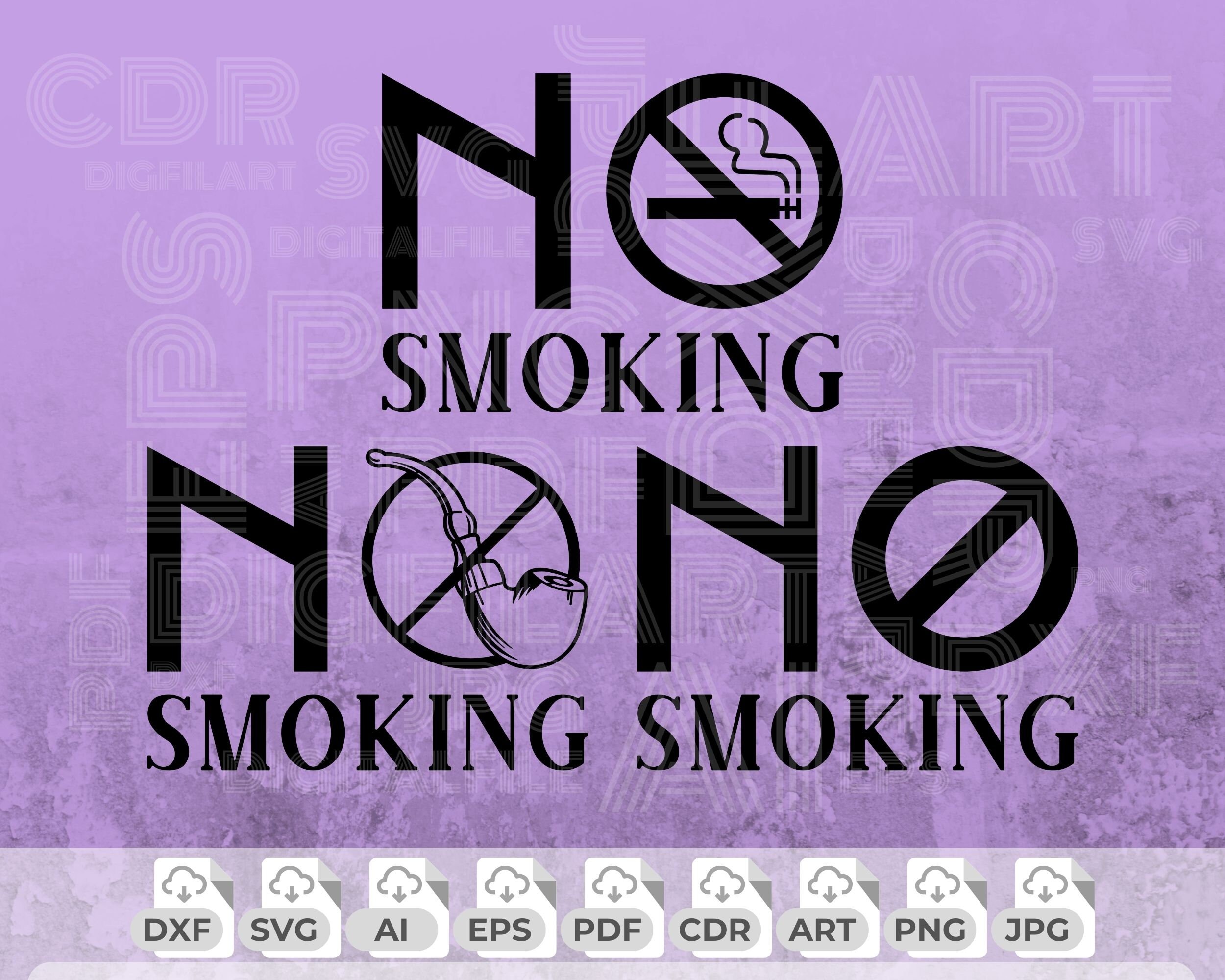 No Smoke Sign, No Smoking Svg, No Vaping Png, Airbnb Signs, Warning ...